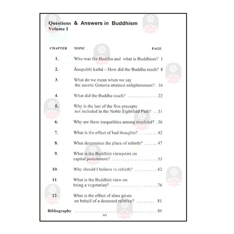 Questions And Answers In Buddhism - ( Volume 1) | Buy Online ...