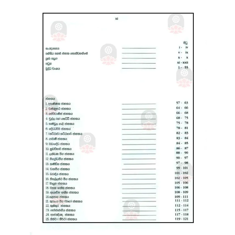 Pansiya panas jathaka poth wahanse 01 | Buy Online | BuddhistCC Online ...