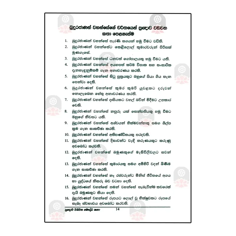 Budun Wahansege Praggnava Wadavana Bauddha Katha | Buy Online ...